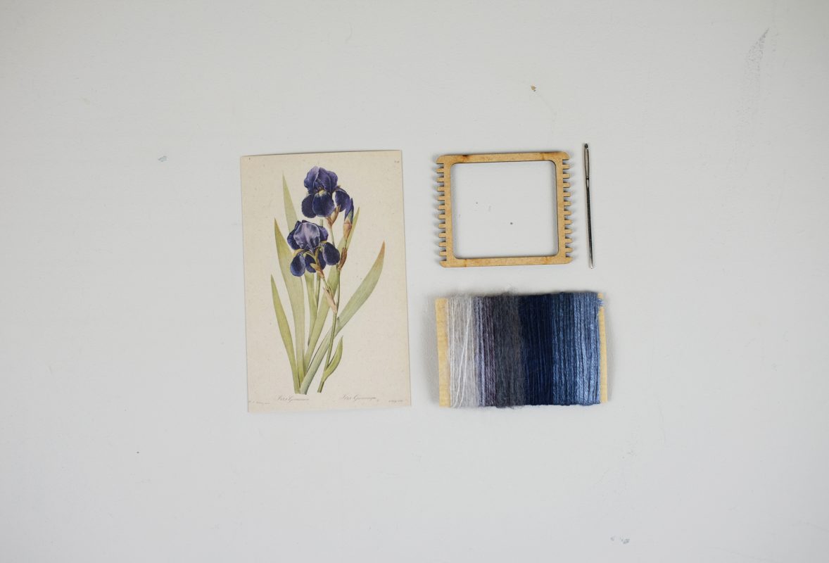 Iris Purple DIY weaving kit small - FynBoschDesign