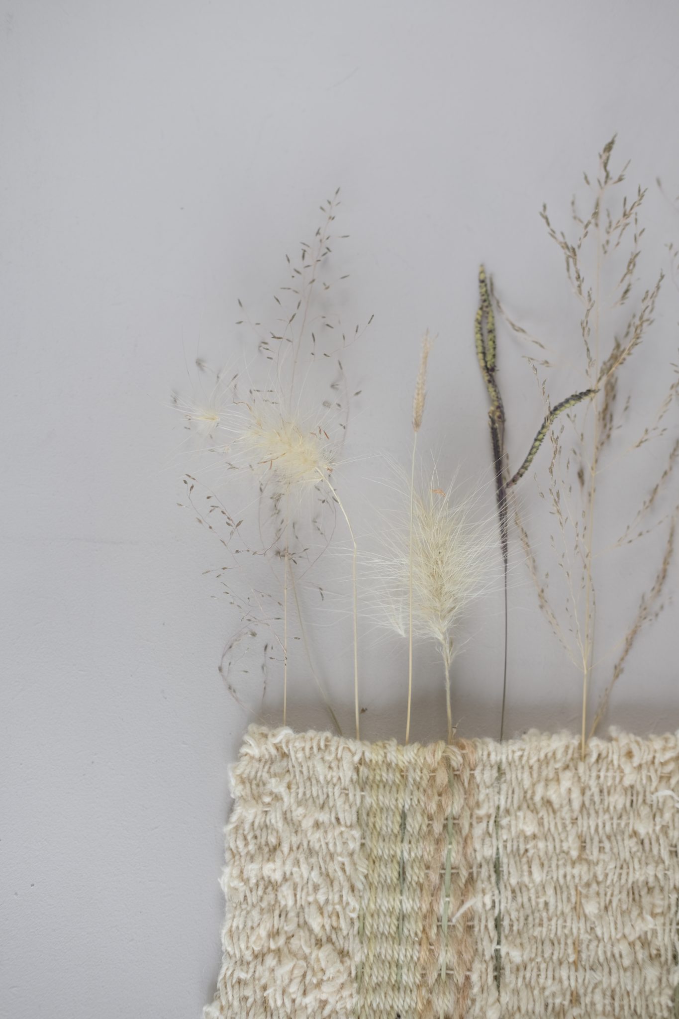 Delicate South African Grass & Wild Flora, Mohair & Wool Weave ...