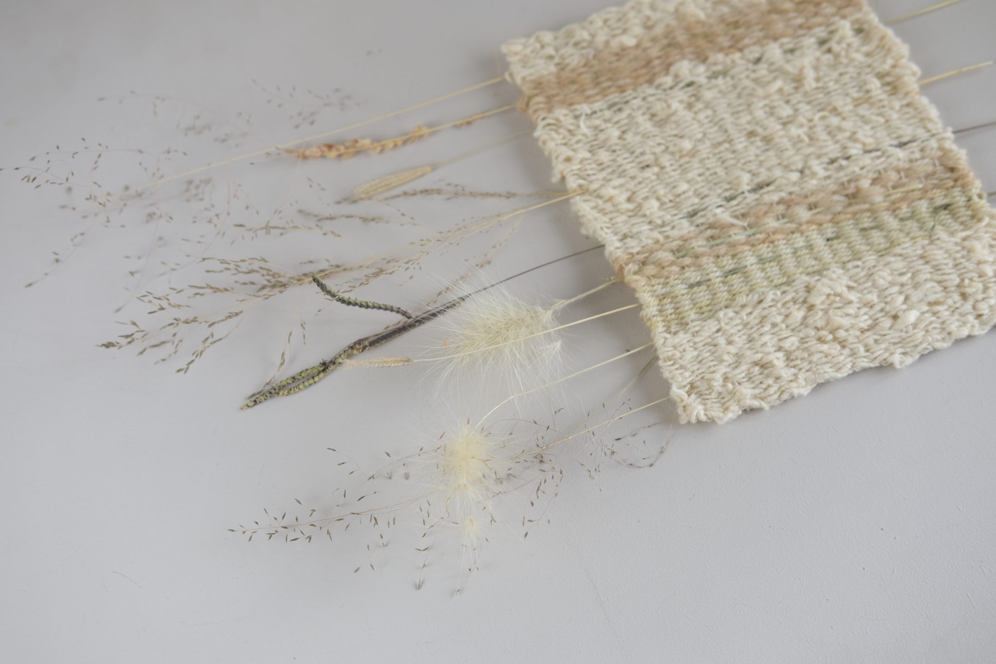 Delicate South African Grass & Wild Flora, Mohair & Wool Weave ...
